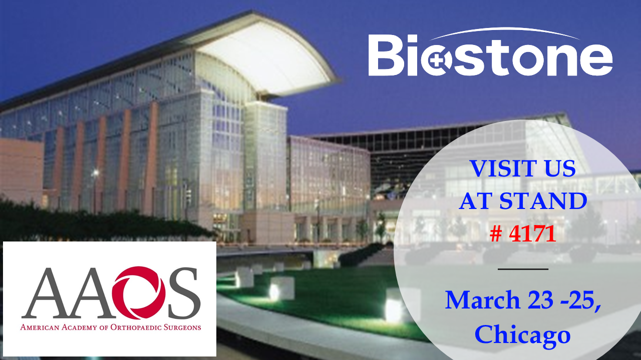 Biostone will be at AAOS 2022 - Booth No.4171! - Biostone Biologics